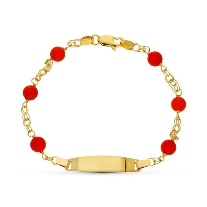 Gourmette Gold 18K Première Communion Girl 17,5 cm. Chaîne hongroise ...