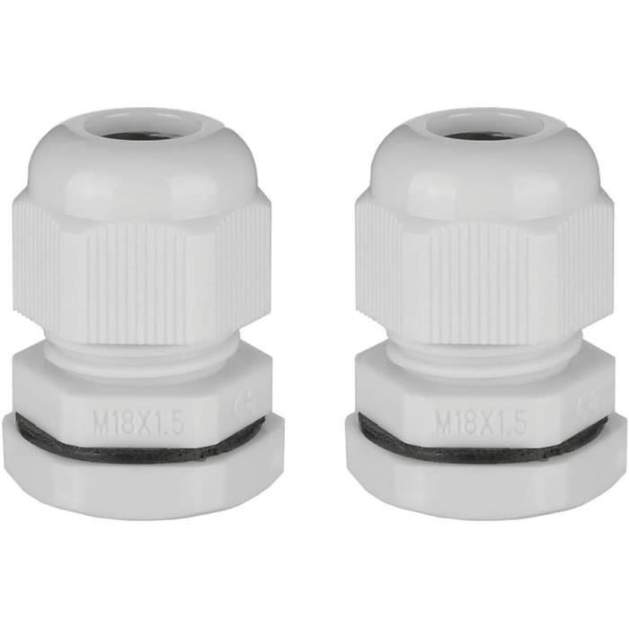 M18 Presse-Étoupe Câble Glande Imperméable Plastique Joint Réglable ...