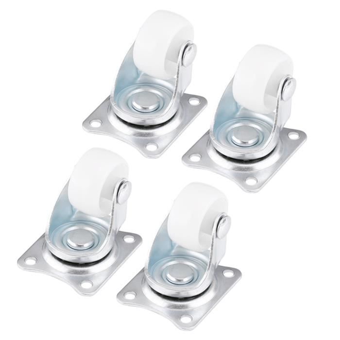 Duokon Roue de chariot 4pcs Roulette Pivotante Universelle 1 'Roue à ...