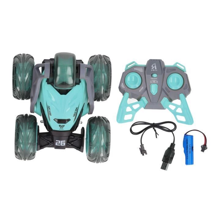 ESTINK Jouet de voiture de cascade Voiture TéLéCommandée Jouet Voiture 360 DegréS Flip VéHicules ...