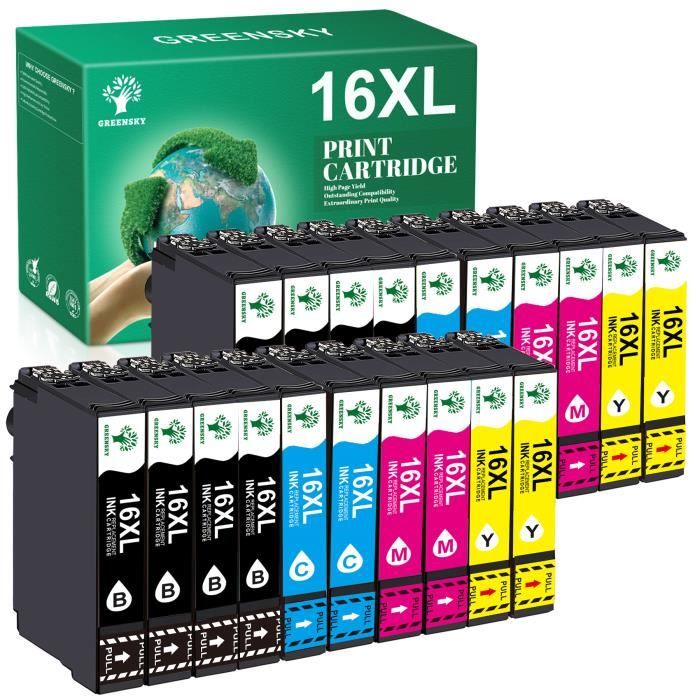 GREENSKY 20 Cartouche Epson 16 XL 16XL multipack compatible pour Epson ...