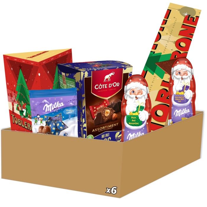 Chocolat Noel - Milka, Toblerone, Côte d'or - 2 Pères Noël , Barre ...