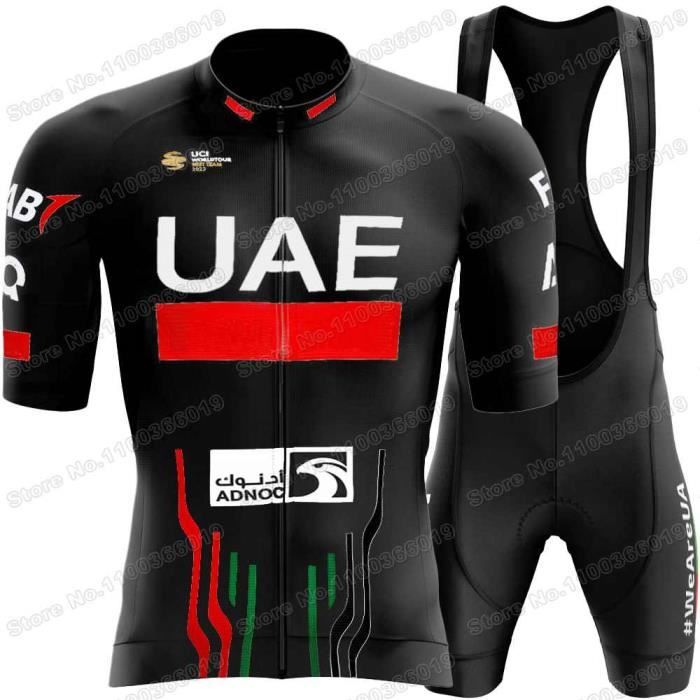 Ensemble de maillot de cyclisme UAE Team 2024 pour hommes, champion du monde, Slovénie, Tadej ...