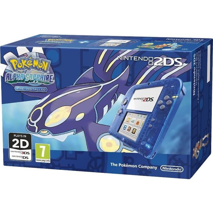 Console Nintendo 2DS - transparent blue + Pokemon Alpha Sapphire ...