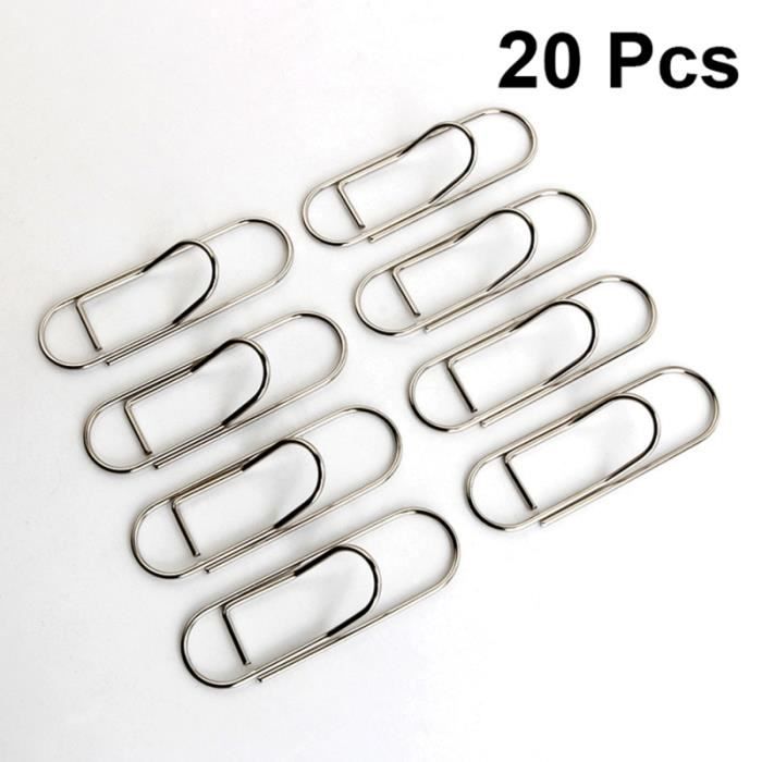 20pcs trombone portable en métal suspendu stylo pince printemps multi ...