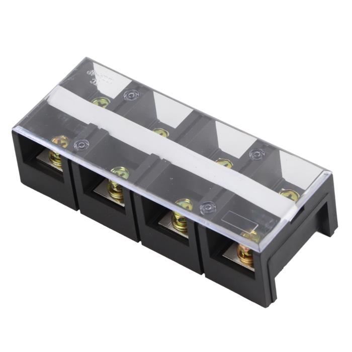 (4 Postes)Bornier à Vis 37mm Hauteur PC Bornier Cuivre Nu 100A 600V ...