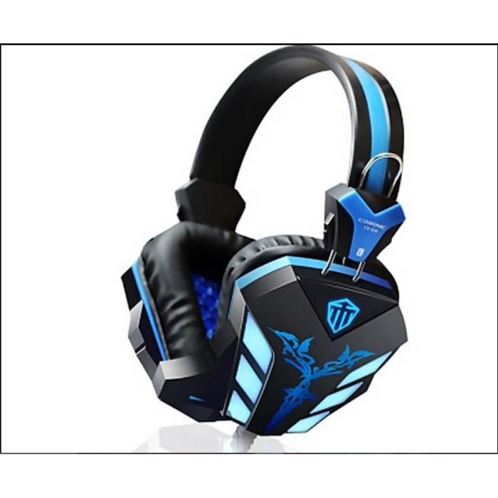 2016 Cosonic Gaming casque USB + 3,5 Gaming Headset écouteurs avec ...