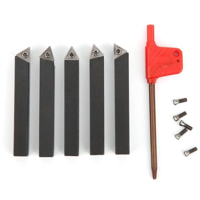 Fangming-Ensemble d'outils de tournage Jeu d'outils de tournage, lame de coupe en carbure ...