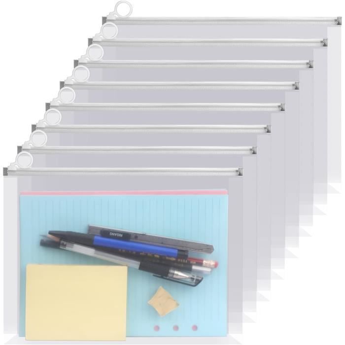 8PCS Plastic Envelopes, A5 Letter Size Envelopes File Folders ...