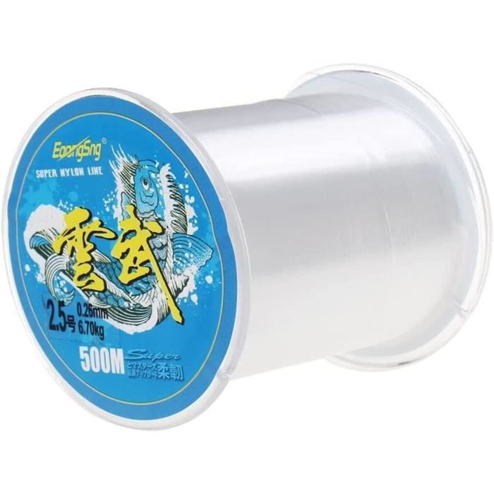 Anlising Fil de pêche 500 m - Nylon transparent - Fil de pêche ...