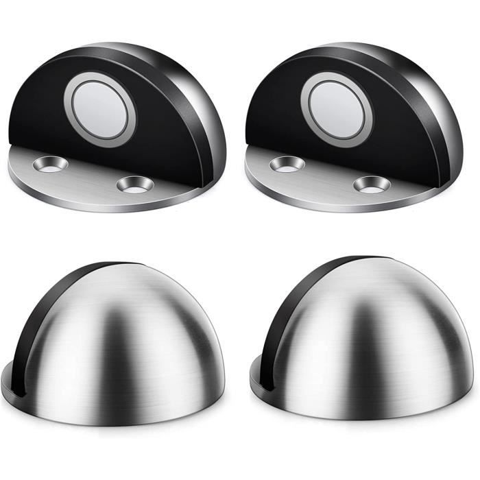 Butoir de Porte 4 Pièces Butoir Porte Magnetique Acier Inoxydable ...