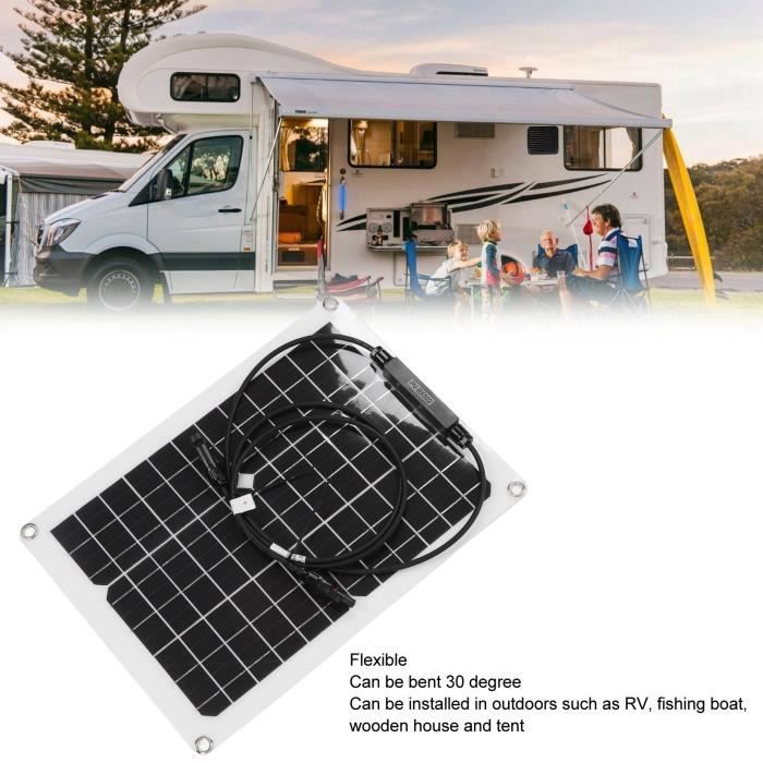 Vvikizy Kit de panneau solaire flexible Kit Panneau Solaire Flexible Silicium Monocristallin ...