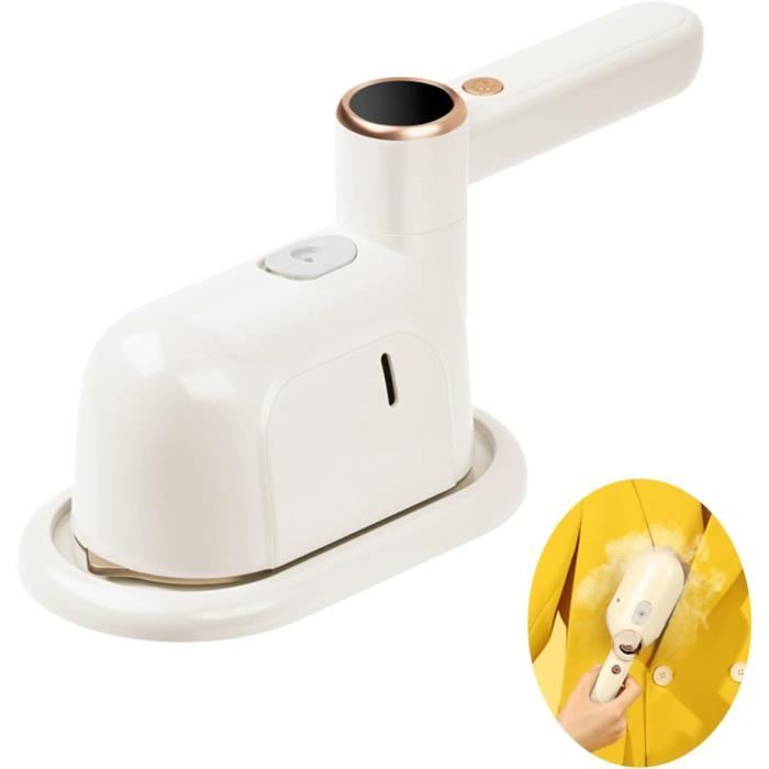 Mini machine à repasser portable, fer à vapeur rotatif, mini cuiseur vapeur de voyage, anti ...