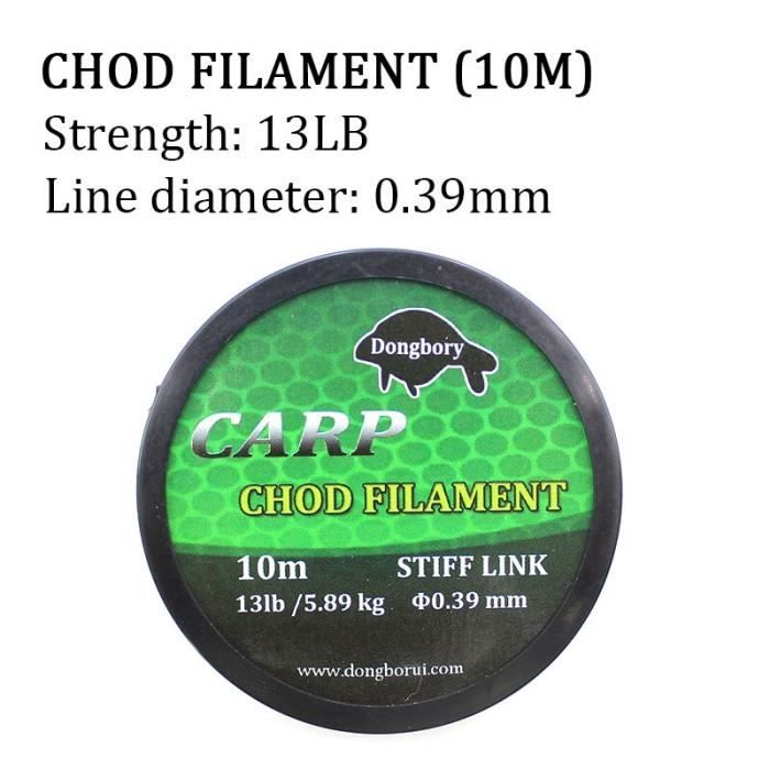 FIL DE PECHE,13lb--Fil de pêche à la carpe en fluorocarbone de 10M ...
