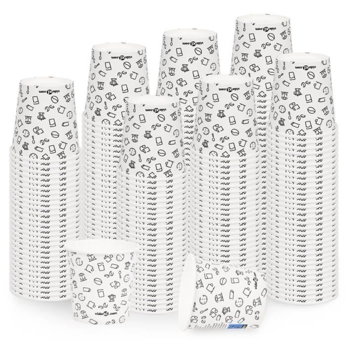 MUG - TASSE - MAZAGRAN - Tasses à café en papier 120 ml 250 pcs Blanc ...