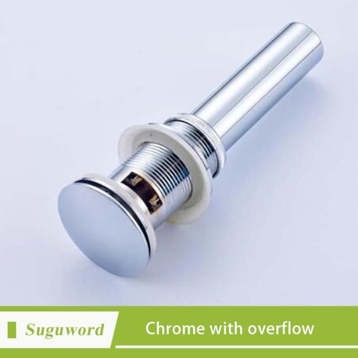 Golden B - Drain D'évier Pop-up Doré En Laiton Massif Pour Salle De ...