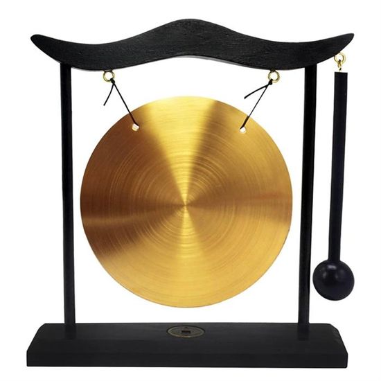 Mini Bureau Gong Table Carillon à Vent Instrument de Percussion ...