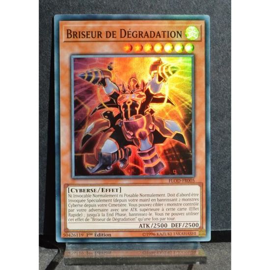 Carte YU-GI-OH FLOD-FR005 Briseur de Dégradation (Degrade Buster) - Super Rare NEUF FR ...