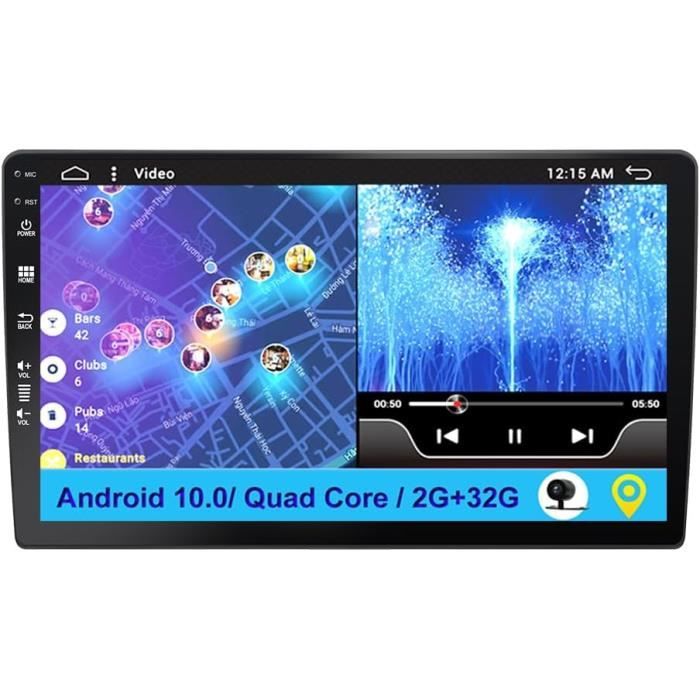Autoradio Stéréo Android 10 Navigation Gps 2 Din - Caméra Arrière ...