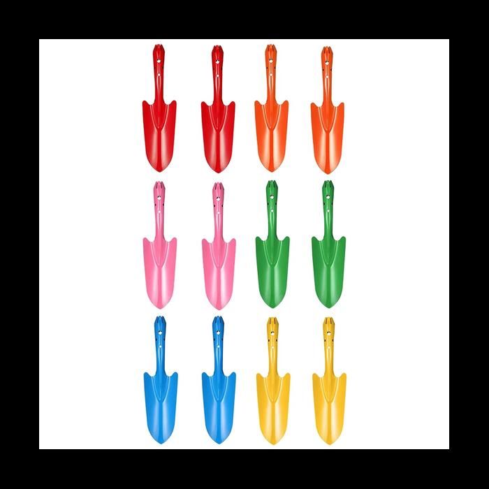 Lot de 12 Mini Pelles à Main en MéTal ColoréEs, Ensemble de Pelles de ... Lot de 12 Mini Pelles à Main en MéTal ColoréEs, Ensemble de Pelles de ...