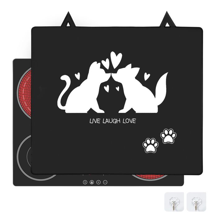 Tapis de Protection Plaque Induction 62x53cm,Induction Hob Mat ...