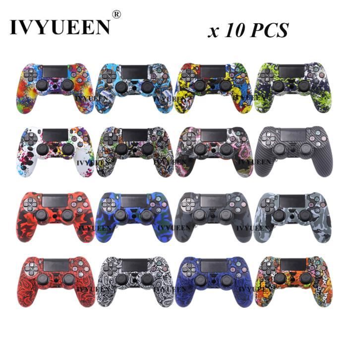 IVYUEEN-Étui de protection en silicone pour manette sans fil Sony ...