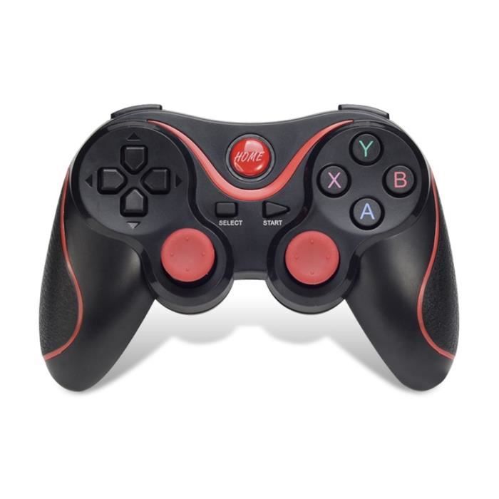 Le noir Manette de Jeu Sans Fil Bluetooth pour PC, Contrôleur de Jeu ...