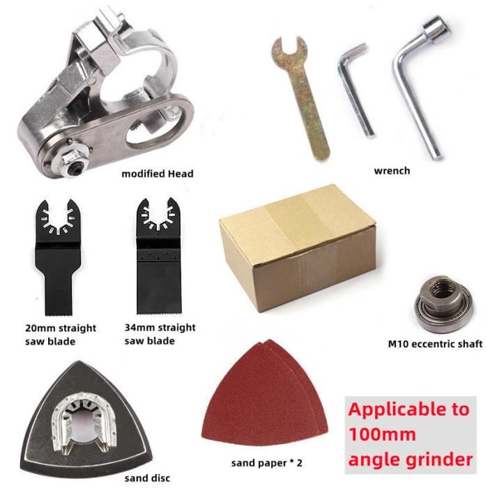 Fil de filetage de l'arbre M10 - Kit de tête universel pour meuleuse d ...