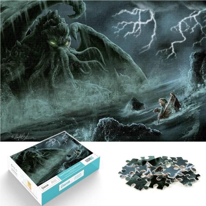 Adultes Enfants Puzzle 1000 Pièces Puzzle Mythe De Cthulhu Puzzle ...
