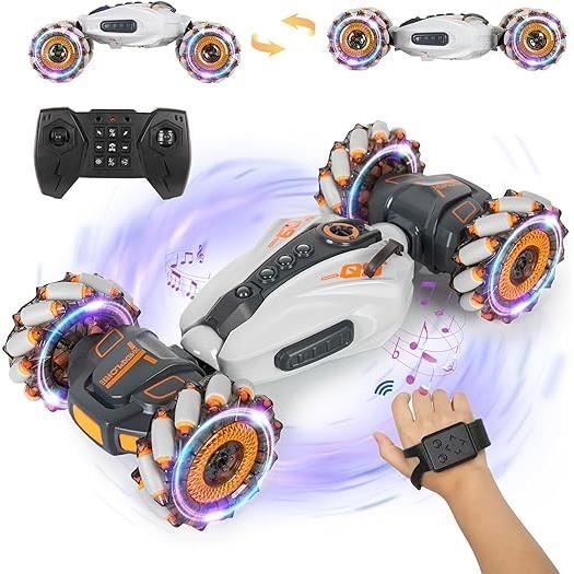 Voiture de dtection Voiture de cascade RC dtectant une Rotation 360 2 Modes lumire voiture ...