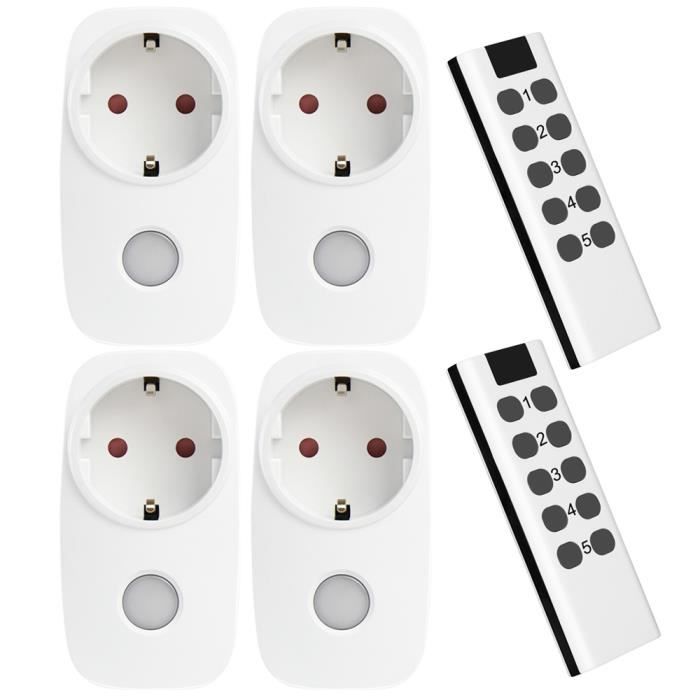 Multiprise,2022 nouveau 220V 16a télécommande sans fil Ultra longue ...