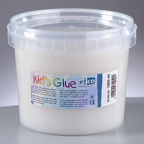 Kid's glue, Colle pour enfants, 1000 ml, à base d'amidon, eau et sucre ...