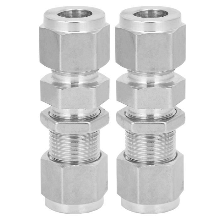 EJ.life Cloison de compression hydraulique Accessoire de connecteur de raccord à double virole ...