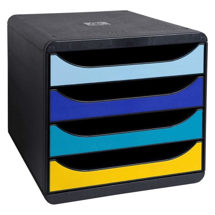 Module de classement - EXACOMPTA - Big Box - 4 tiroirs - Capacité 450 ...
