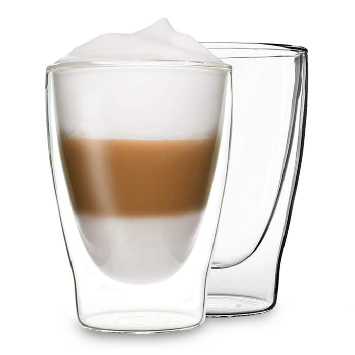 Verre à double paroi - Feelino by Klarstein - DUOS - Set de 2 - 400 ml ...