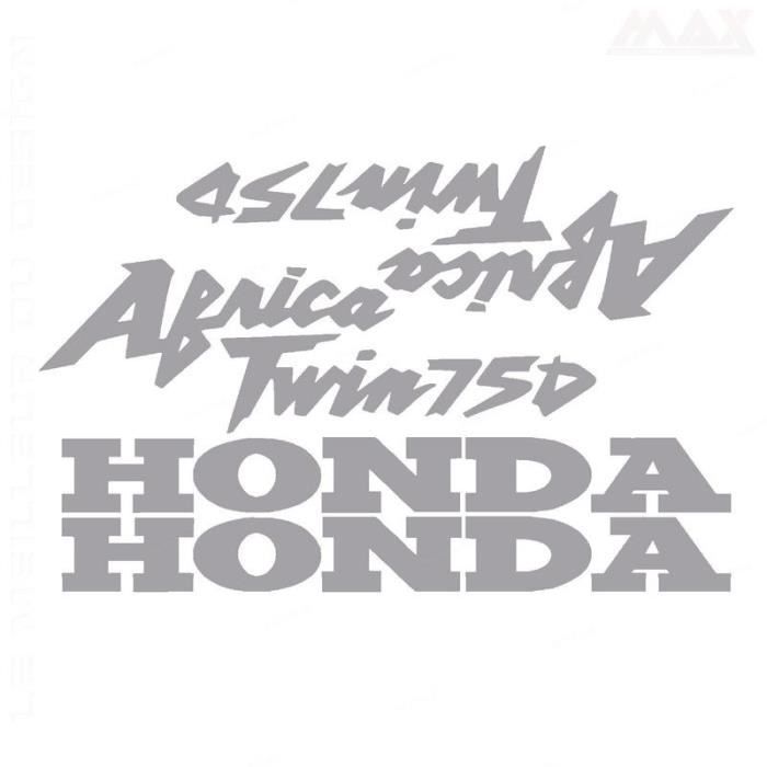 4 stickers AFRICA TWIN 750 – GRIS CLAIR – sticker HONDA XL XLV - HON418 ...