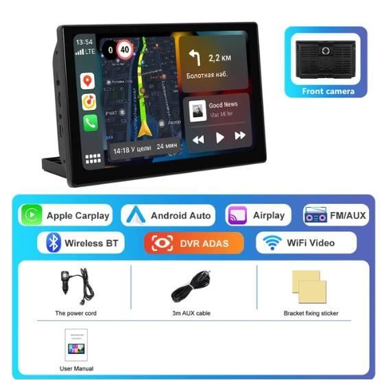 RUMOCOVO® PodoNuremberg-Caméra de tableau de bord ADAS Dash Cam, caméra ...