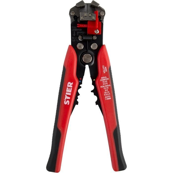 Pince à couper, sertir et dénuder Kombi+ - SSS - Universelle - Rouge ...