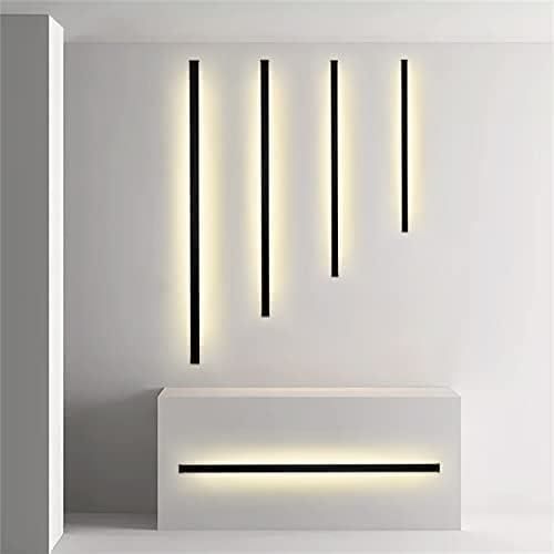 Led Longue Salon Applique Murale Intérieure Moderne Noire Lampe Murale ...