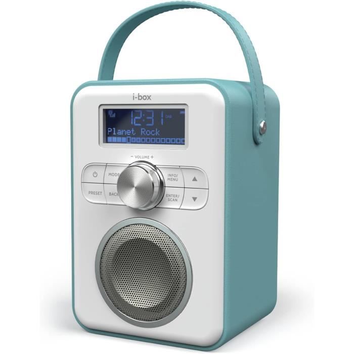 Radio Portable Dab-Dab Plus-Fm Avec Bluetooth, Poste Radio Portable Rechargeable Par Usb, 10 ...