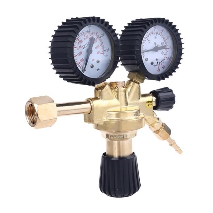 Débitmètre d'argon en cuivre avec soupape de décharge Jauges de sortie ...