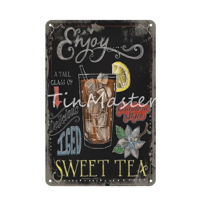 Mojito Martini Cocktail métal mur Art étain signe irlandais Pub cuisine ...