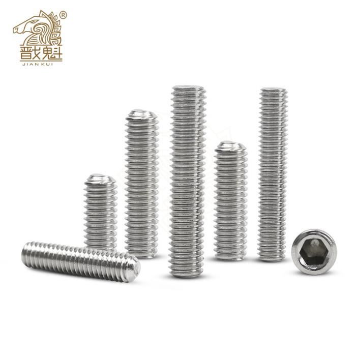 304 Stainless Steel-M4-8mm -Vis à tête hexagonale en acier inoxydable ...