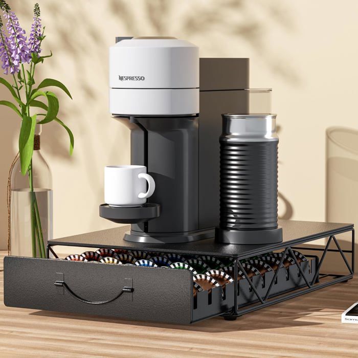 Support Métal Capsules Nespresso Vertuo - Rangement 50 Capsules ...