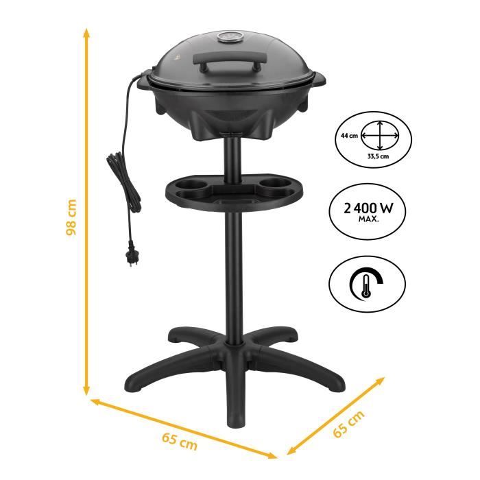 Barbecue electrique de table, Noir - 2400W - Barbecue 2 en 1, Grill - Achat / Vente Barbecue ...