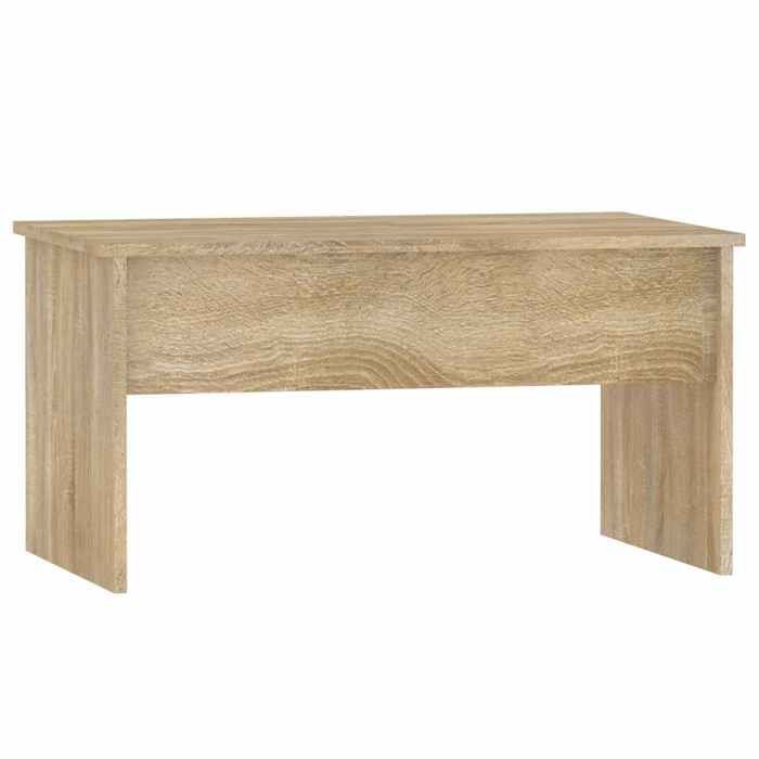 Table basse chêne sonoma - vidaXL - 80x50,5x41,5 cm - Bois d'ingénierie ...