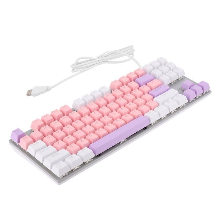 Qiilu Clavier de jeu mécanique Clavier mécanique étanche correspondance ...