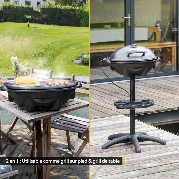 Barbecue electrique de table, Noir - 2400W - Barbecue 2 en 1, Grill - Achat / Vente Barbecue ...