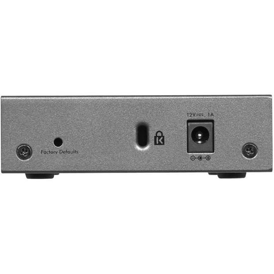 NETGEAR (GS105E) Switch Ethernet Plus 5 Ports RJ45 Gigabit (10-100-1000 ...