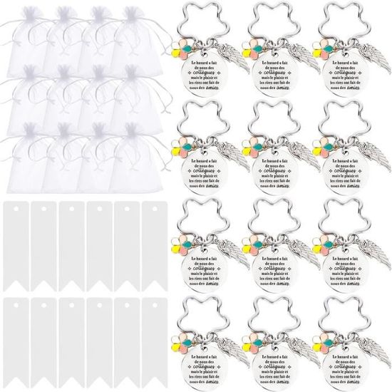 Cadeau Merci, Porte Clef Merci Personnalisé Pour Cadeau Collègue, Ami ...